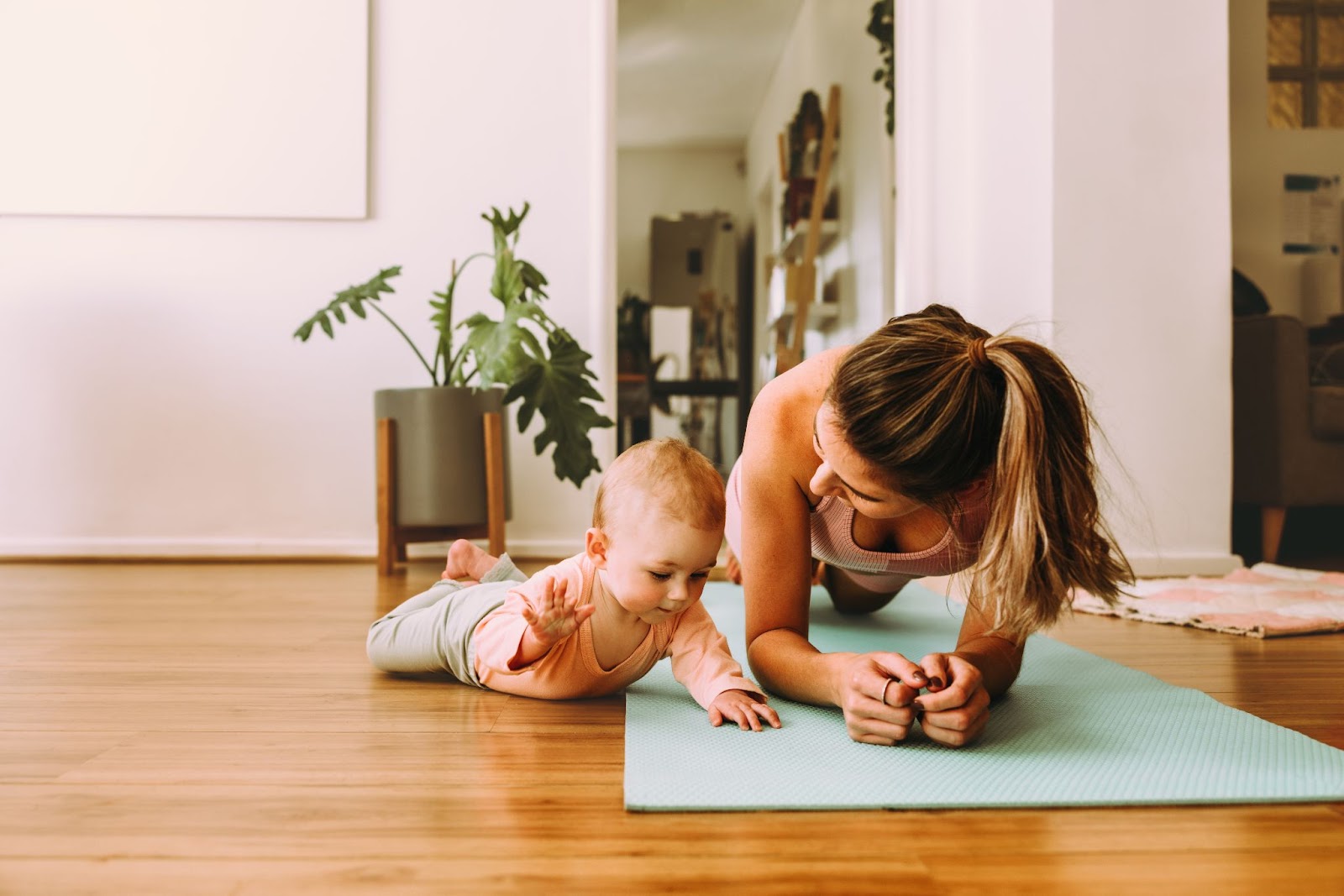 Postpartum Exercises to Do With Your Baby | Sunflower Motherhood