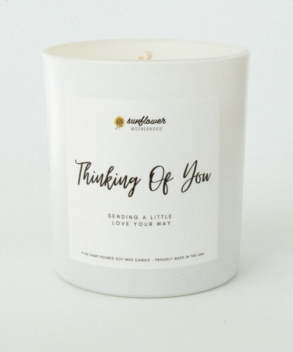 Thinking Of You' Candle for Moms | Sunflower Motherhood